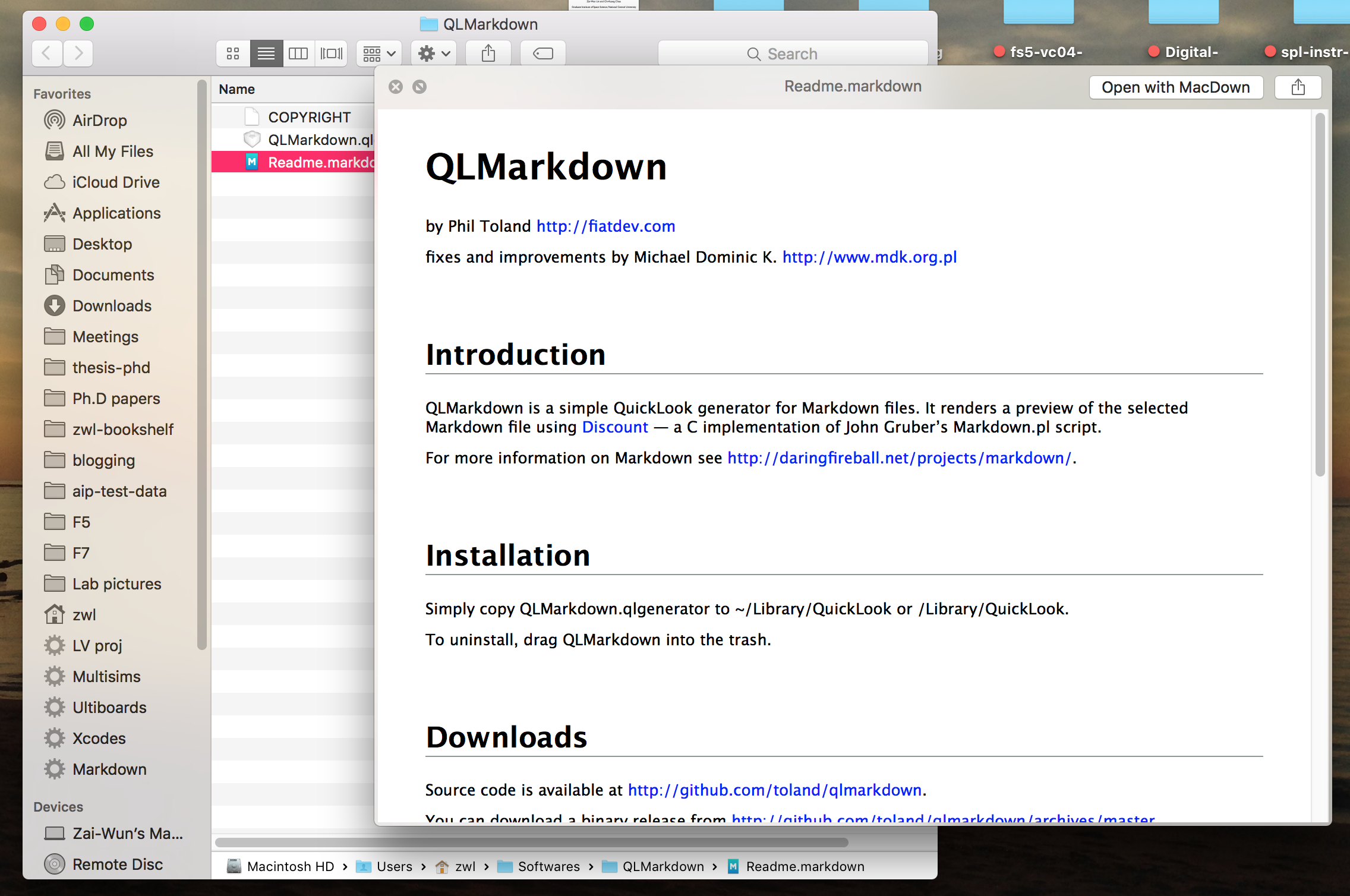 Mac 上空白鍵預覽 Markdown – 科科仔