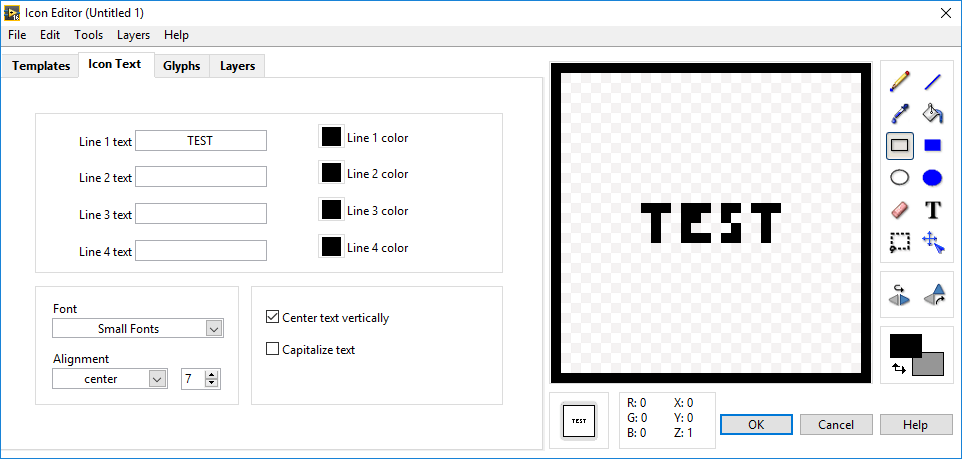 中文環境下 LabVIEW Icon Editor 字型毛邊的解法 – 科科仔